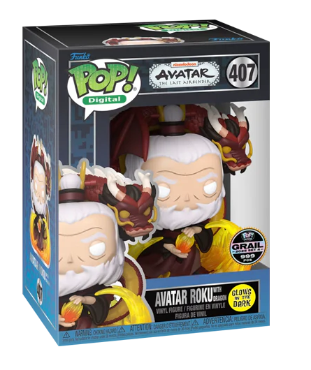 Avatar Legends Roku with Dragon NFT Redemption 999 Piece Funko Pop ...